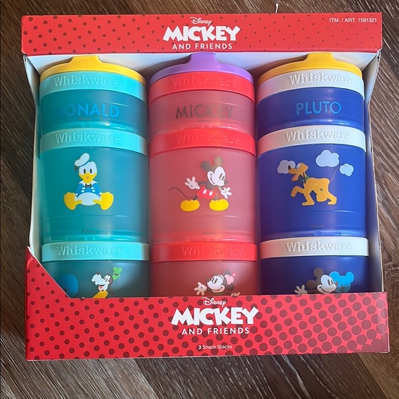 Disney | Other | Disney Mickey And Friends Colorful Snack Containers ...